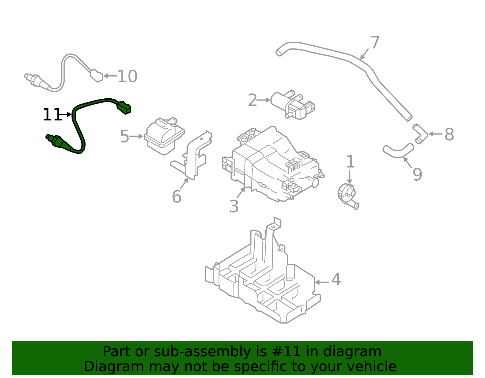 2017-2025 Nissan Oxygen Sensor 226A0-5RB0A | Nissan Parts & Accessories ...