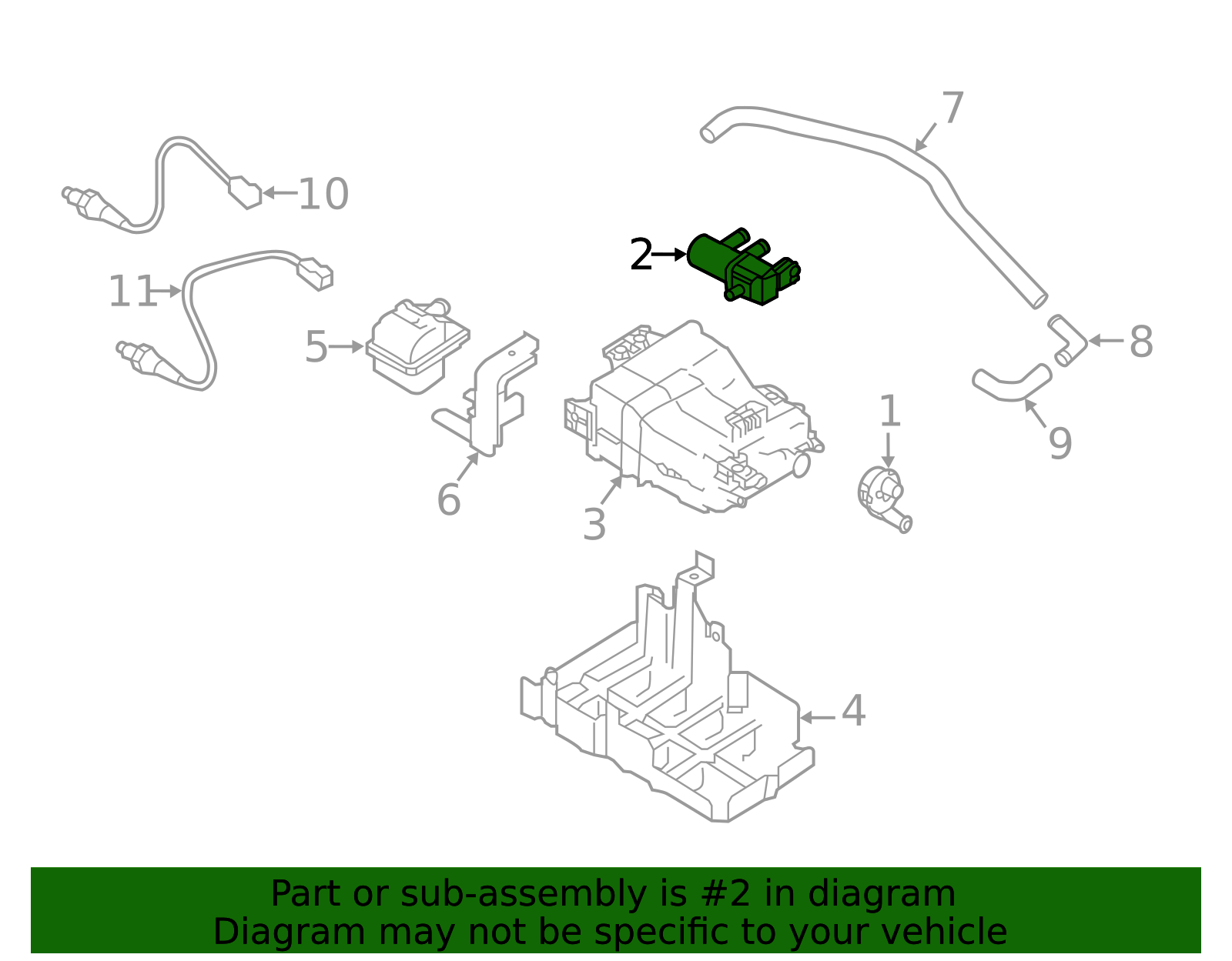 14930-3YM0A - Purge Valve 2015-2025 Nissan | Nissan Parts & Accessories ...