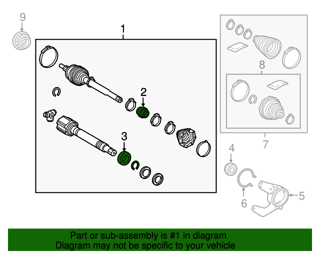 2017-2021 Lexus Axle Assembly 43410-78040 | OEM Parts Online