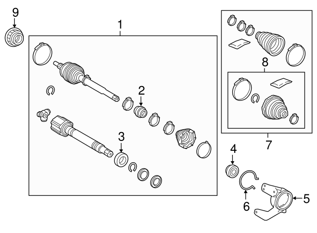 43410-78030 - CV Axle Assembly 2017-2021 Lexus | AutoNationParts.com