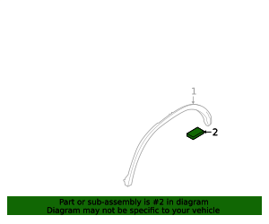 51777476217 - 2019-2022 BMW Wheel Flare Pad (51-77-7-476-217) | BMW of ...