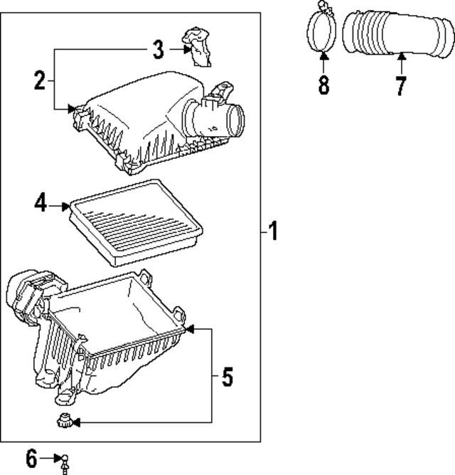 17801-F4010 - Air Filter - 2022-2024 Toyota | OEM Genuine Toyota Parts