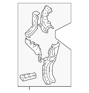 2004-2009 Lexus Side Support 53202-0E011 | OEM Parts Online