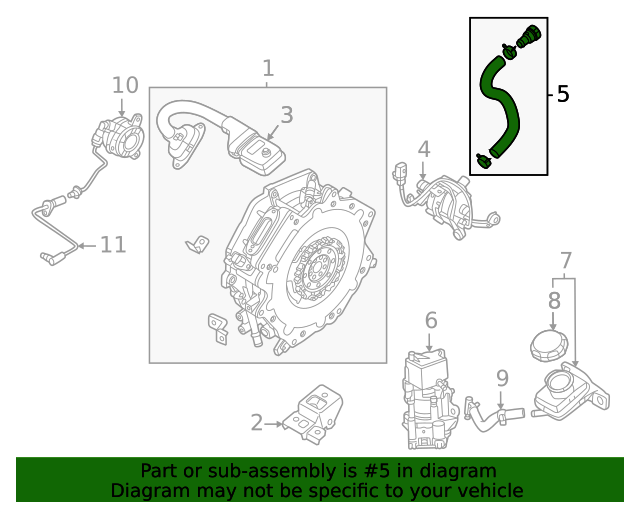 2021-2024 Hyundai Elantra Water Inlet Hose 97311-BY000 ...