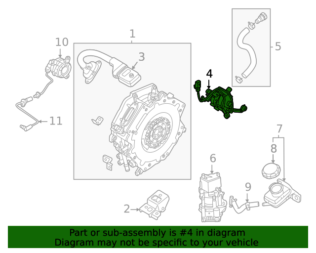 25110-03HZ0 - Drive Motor Coolant Pump 2021-2024 Hyundai Elantra ...