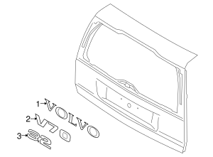 31265788 - Hatch Emblem 2009-2010 Volvo V70 | AutoNationParts.com