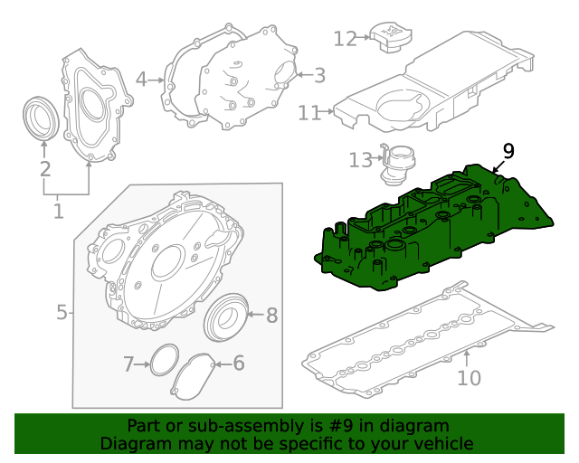 LR073646 - Valve Cover 2018-2019 Land Rover Range Rover Velar | Land ...