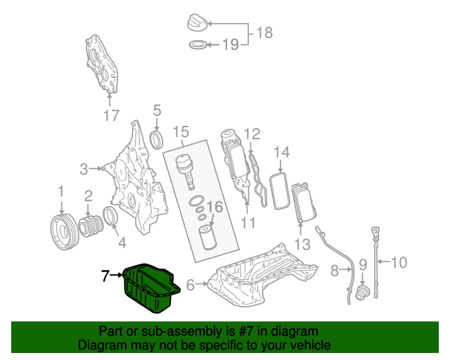 272-010-05-28 - Oil Pan 2007-2015 Mercedes-Benz | Mercedes-Benz USA Parts