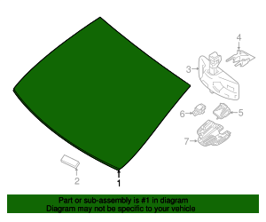 238-670-34-01 - Windshield Mercedes-Benz USA Parts