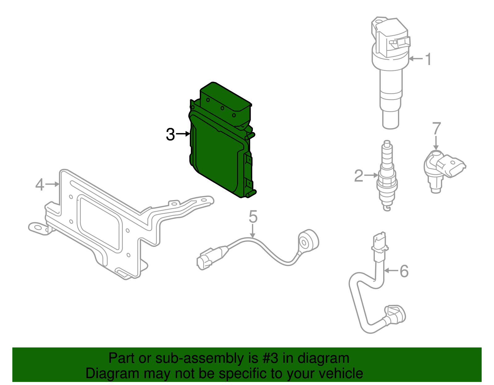 39106-2B732 - Ecm 2014-2016 Kia | Kia.Parts