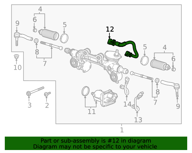 2019-2022 GM Power Steering Control Module Wiring Harness 84179764 ...