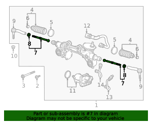 2019-2025 GM Front Steering Linkage Inner Tie Rod 84674099 GM ...