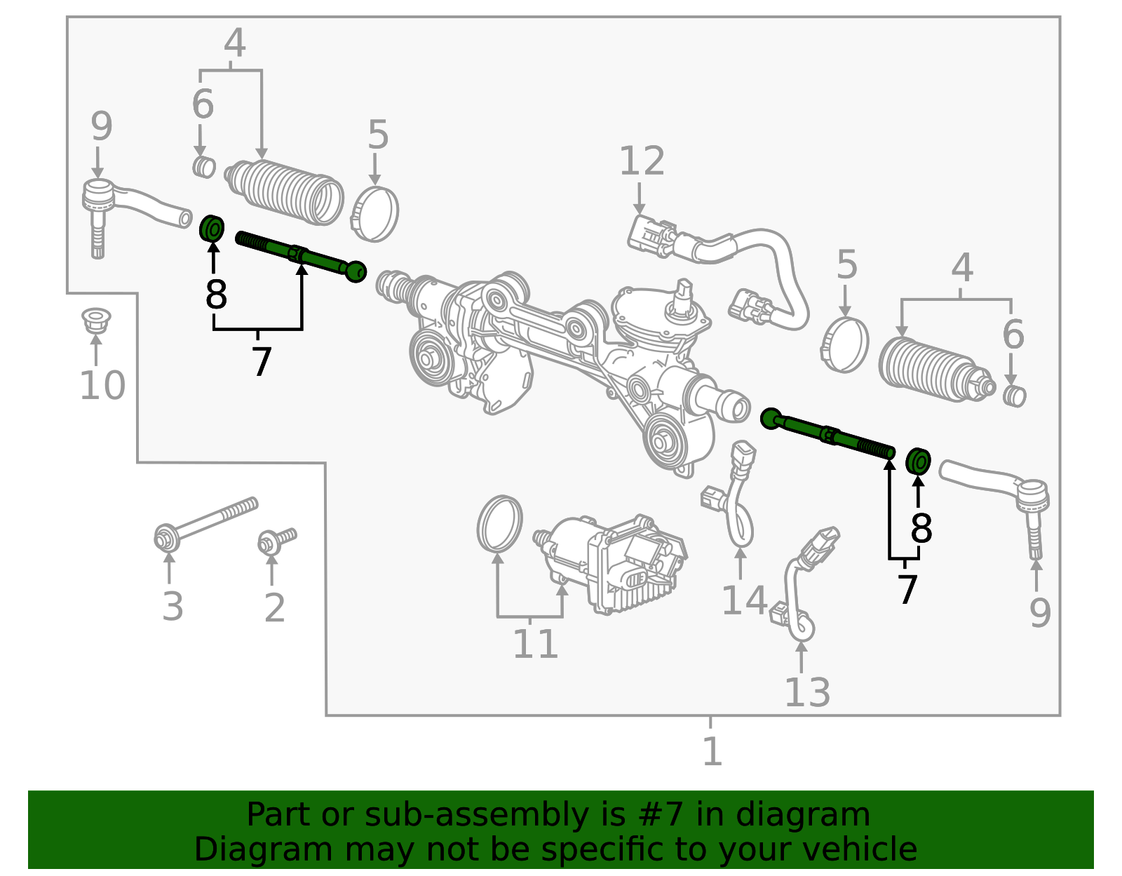 2019-2025 GM Front Steering Linkage Inner Tie Rod 84674099 GM ...