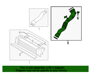 13717604033 - 2011-2018 BMW Air Duct (13-71-7-604-033) | BMW of South ...