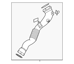 13717604033 - 2011-2018 BMW Air Duct (13-71-7-604-033) | BMW of South ...