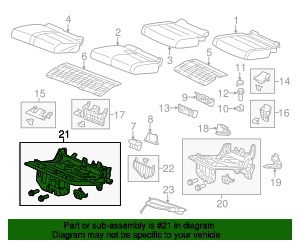 Frame L 82536-TK8-A02 | OEM Parts Online