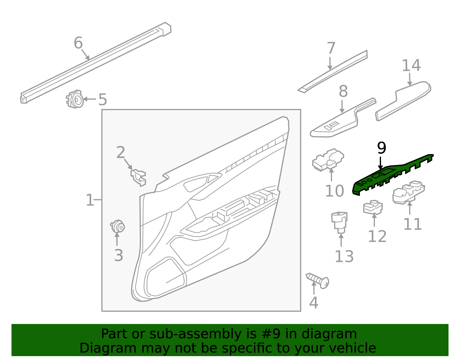 83597-TBA-A01ZA - Switch Panel 2016-2022 Honda | Honda Parts Online