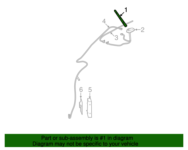 2007-2017 GM Radio Antenna 10370211 GM | GMPartsDirect.com