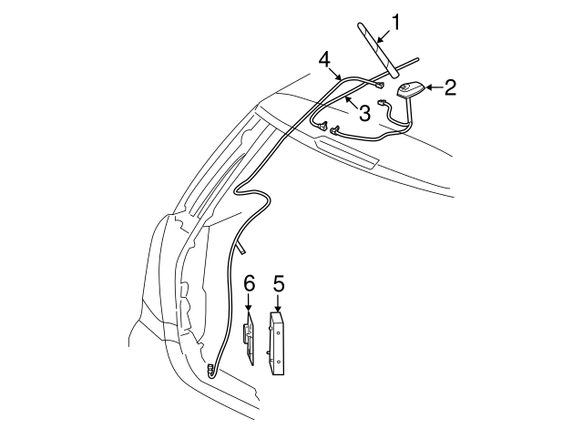 2007-2017 GM Radio Antenna 10370211 GM | GMPartsDirect.com