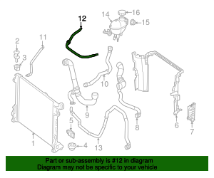 231-501-05-25 - Vent Hose 2013-2018 Mercedes-Benz SL 65 AMG® | Mercedes ...