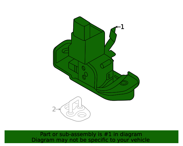 81800-Q5000 - Latch Assembly 2021-2024 Kia Seltos | Kia.Parts Store