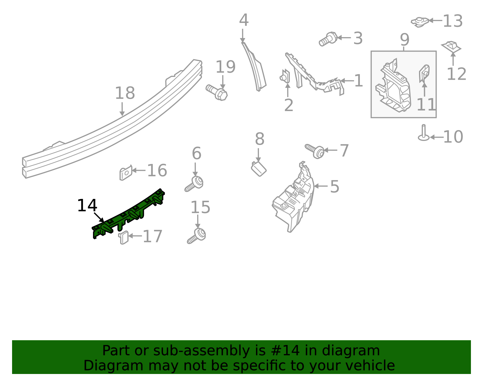 FR3Z-17754-A - 2015-2023 Ford Mustang - Center Support | My Ford Parts