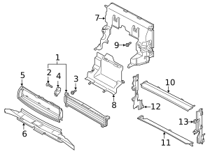 2019-2021 Audi Radiator Shutter Assembly 4KE-121-223 | Audi USA Parts