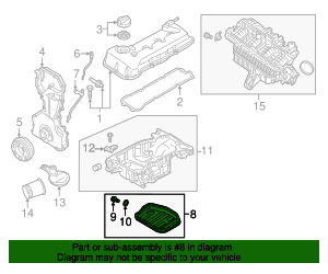 2013-2020 Nissan Oil Pan 11110-3TS1B | Nissan Parts Central