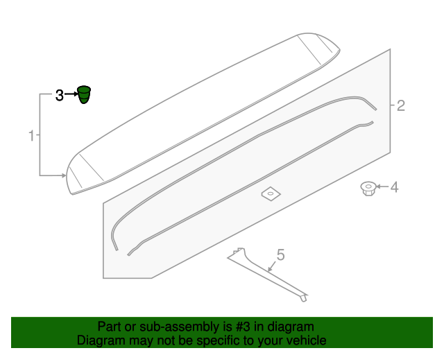 2018-2024 Audi Spoiler Clip 80A-898-941 | Audi USA Parts