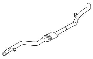 Genuine BMW 18-30-9-894-399 | Front Muffler | FREE Shipping on Most ...