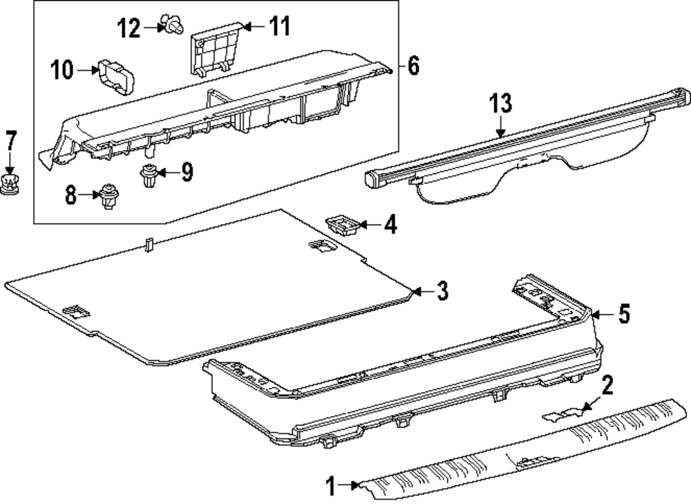 2024-2025 Toyota Land Cruiser Compartment Box 64991-60040-C0 | Toyota ...