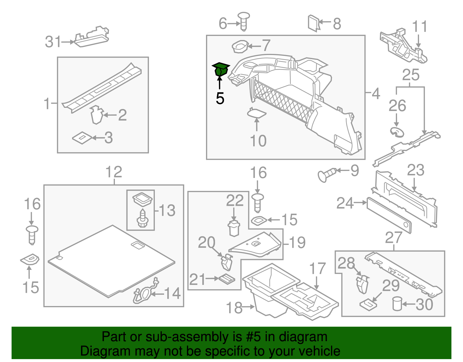 999-507-584-02 - Lower Quarter Trim Retainer Clip 1997-2024 Porsche ...