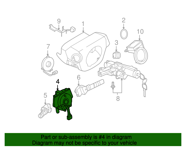 2005-2006 Nissan Murano Clock Spring B5567-CC00E | Parts for Nissans