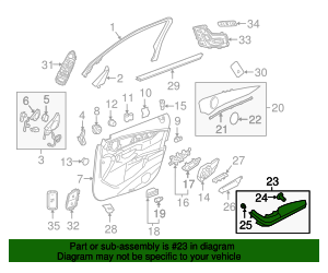 213-720-58-00-64-9H15 - Armrest Mercedes-Benz USA Parts