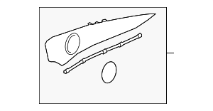 213-720-43-03 - Center Molding 2017-2021 Mercedes-Benz | Mercedes-Benz ...