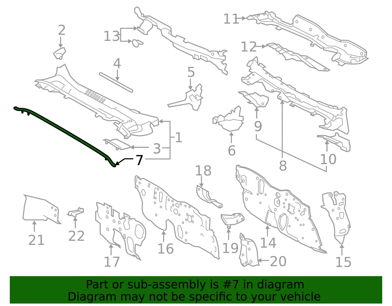 2019-2025 Toyota Seal To Hood 53383-02210 | Retail Performance Auto Parts