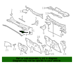 55783-02280 - Cowl Grille Louver 2019-2025 Toyota | Longo Toyota Parts