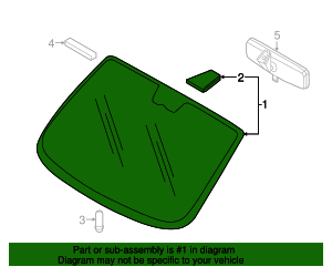 2015-2022 Ram ProMaster City Windshield 68266307AA | Mopar Parts Canada