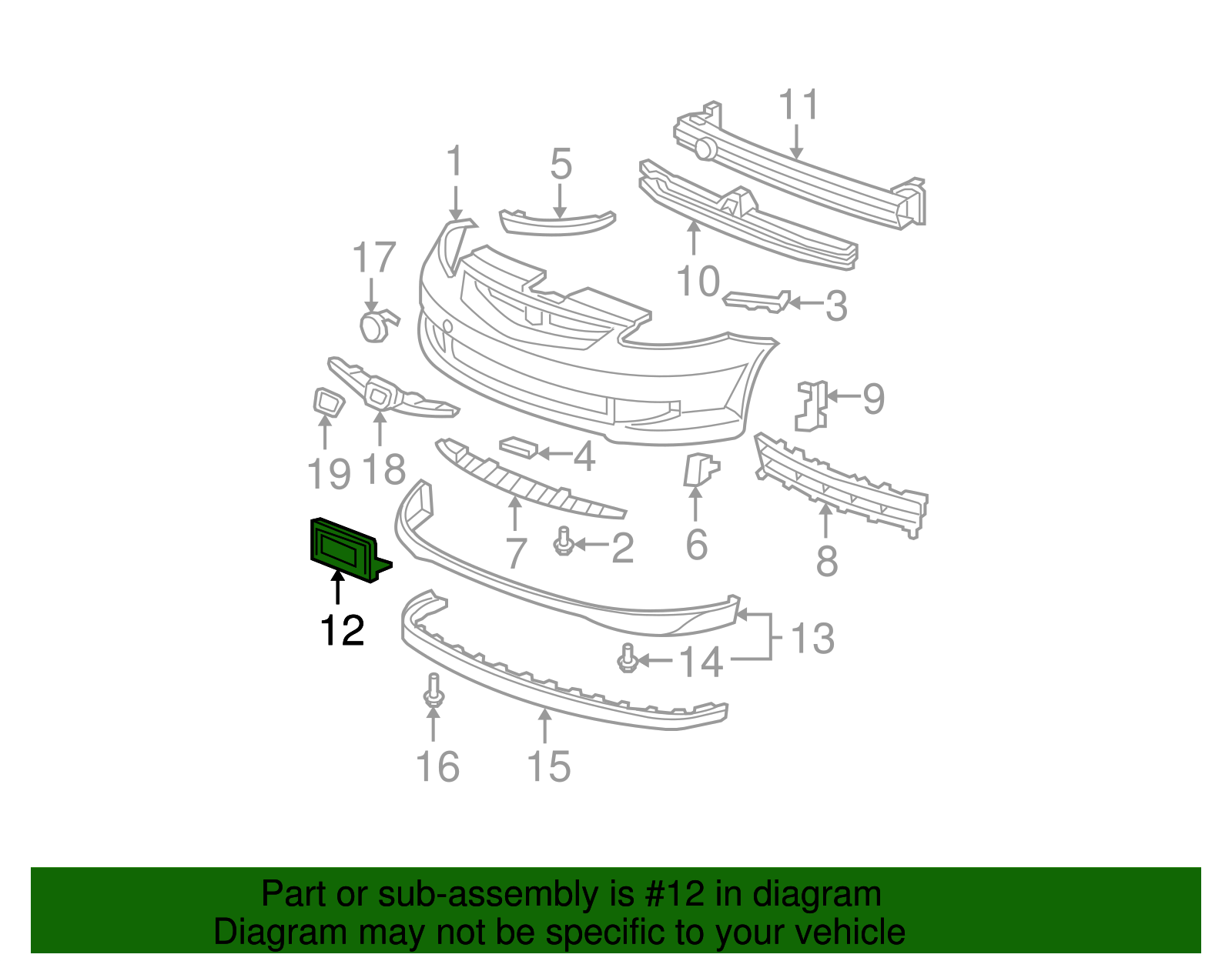 71145-SLN-A00 - 2007-2008 Honda Fit - Base Front License Plate ...