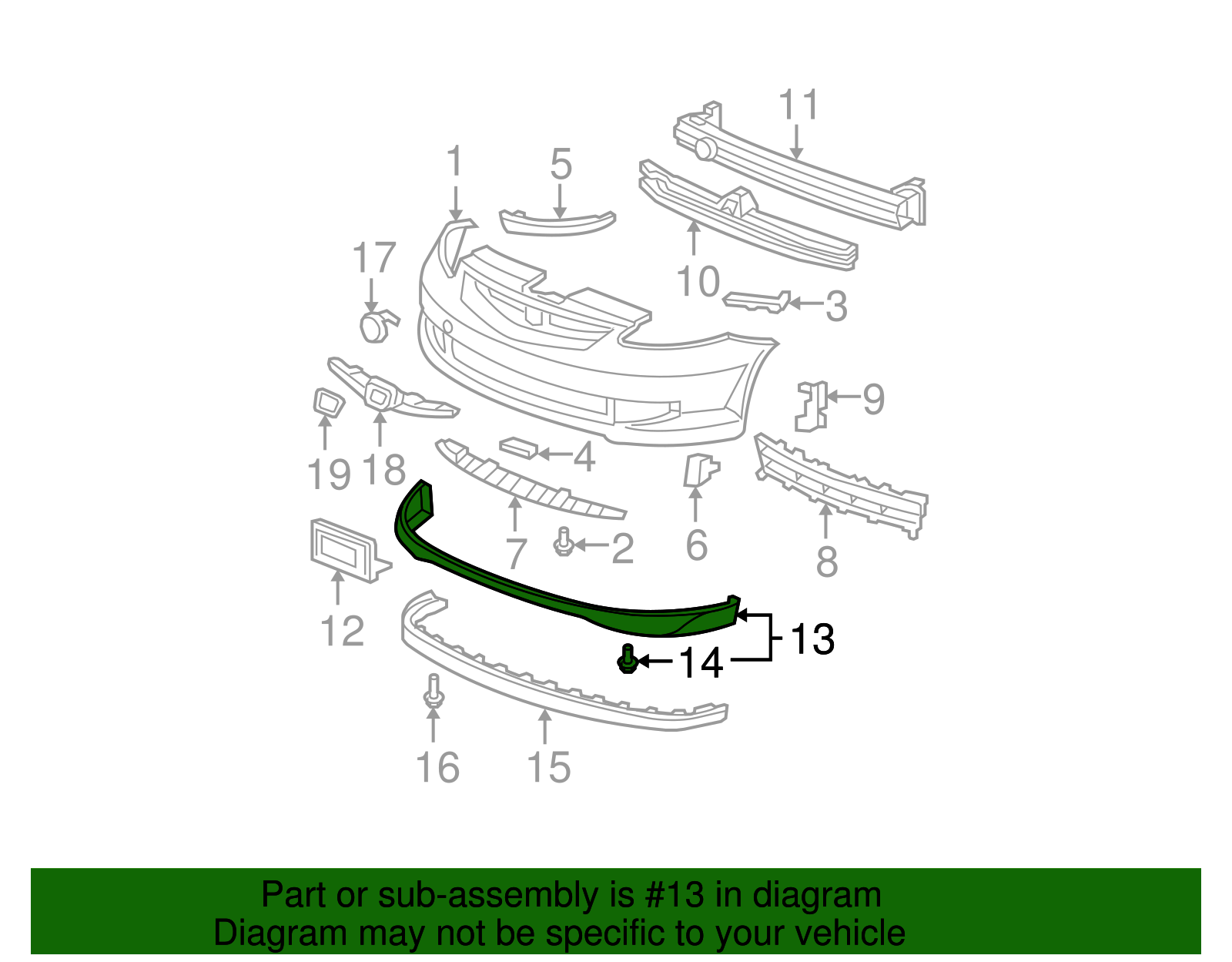 71110-SLN-A90ZA - Spoiler 2007-2008 Honda Fit | Honda Parts Online