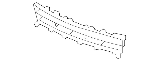 71102-SLN-A00 - Grille, Front Bumper (Lower) - 2007-2008 Honda Fit ...