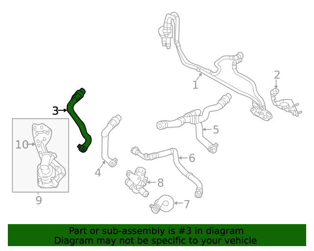 31368537 - Water Hose - 2018-2020 Volvo XC60 | Volvo OEM Parts Direct