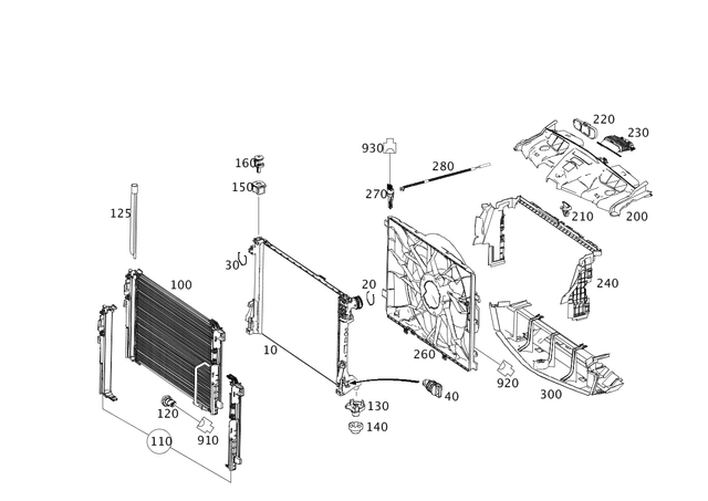 207-505-22-30 - Air Ducting For Radiator 2017 Mercedes-Benz E400 ...