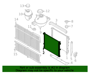 17119487318 - 2020-2022 BMW Radiator (17-11-9-487-318) | BMW of South ...