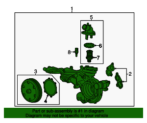 12685257 - Engine Water Pump 2014-2020 GM | GM Parts Warehouse