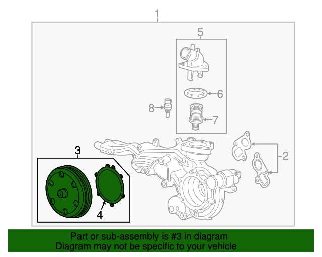 12692045 - Engine Water Pump with Gasket 2014-2020 GM | Chevrolet Parts ...