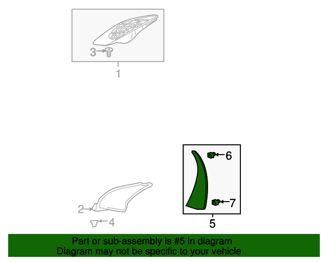 2014-2019 Chevrolet Corvette Passenger Side Rear Wheel Opening Rear ...