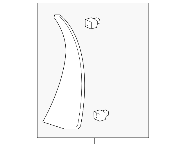 23489905 - Passenger Side Rear Wheel Opening Rear Molding 2014-2019 ...