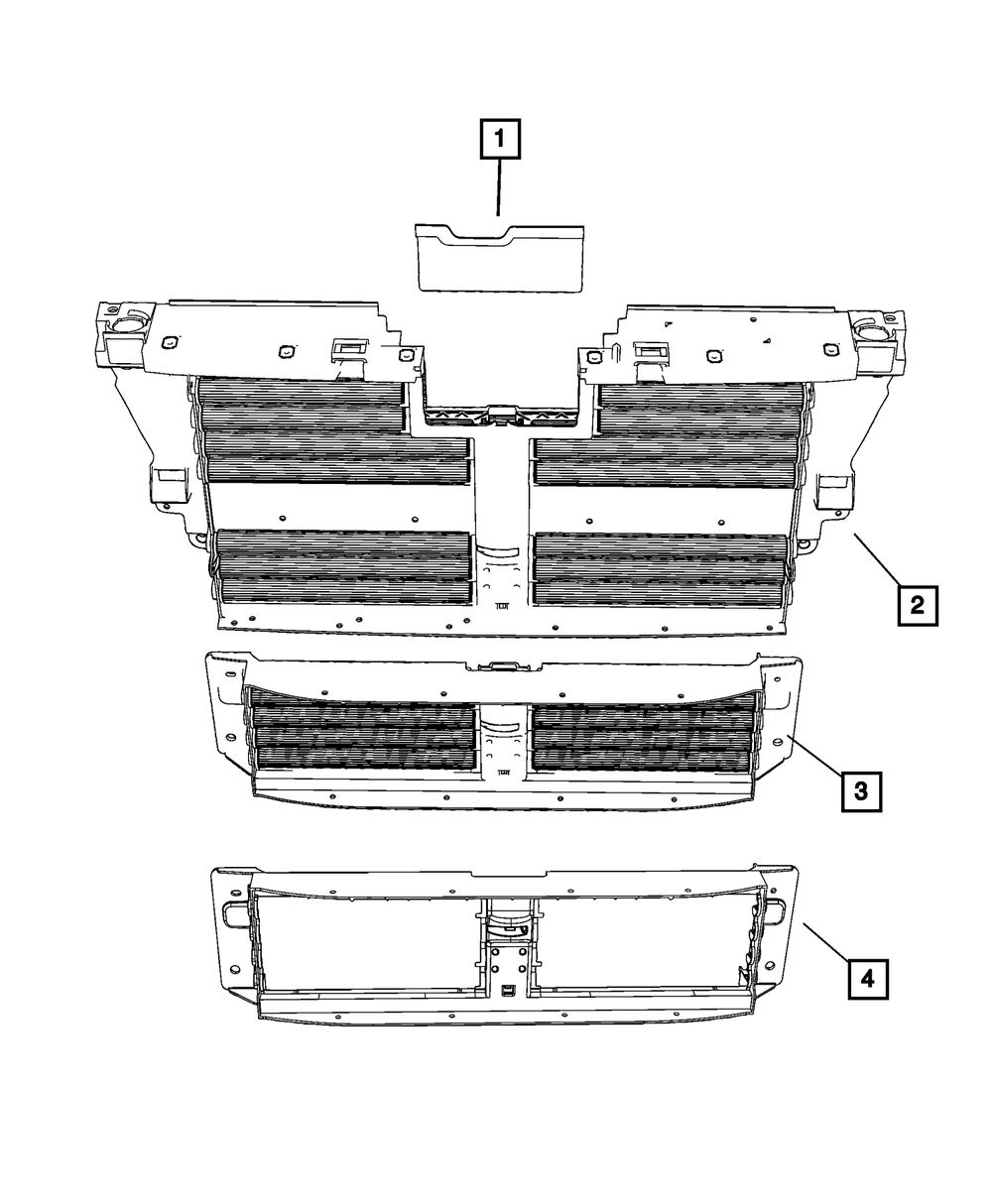 2022-2025 Jeep Grand Cherokee Active Shutter Grille 68488785AE | All ...