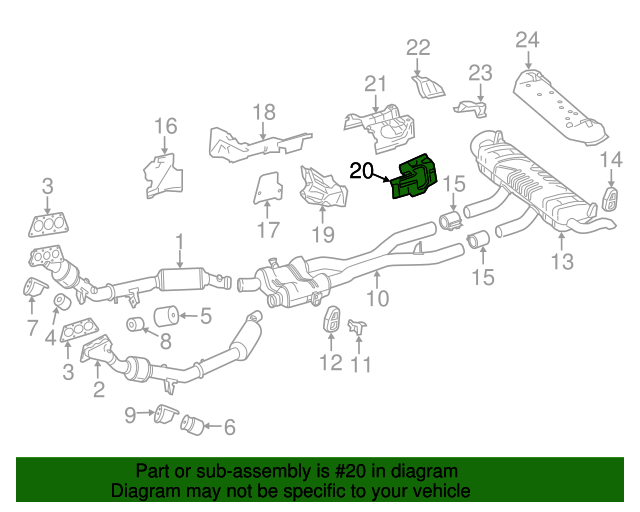 166-682-12-00 - Catalytic Converter Heat Shield 2012-2014 Mercedes-Benz ...